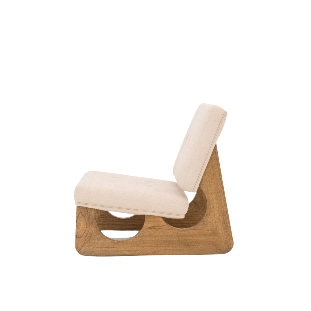 Baku Lounge Chair Walnut Finishing - Bali Teak Collective